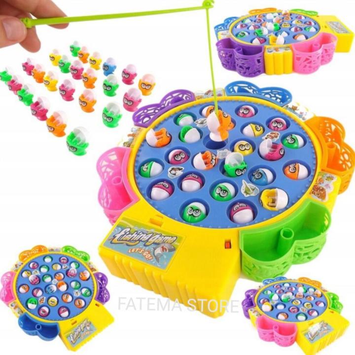 Fishing Board Game Toy Set For Kids-(24 Fishes, 4 Players) | Daraz.com.bd