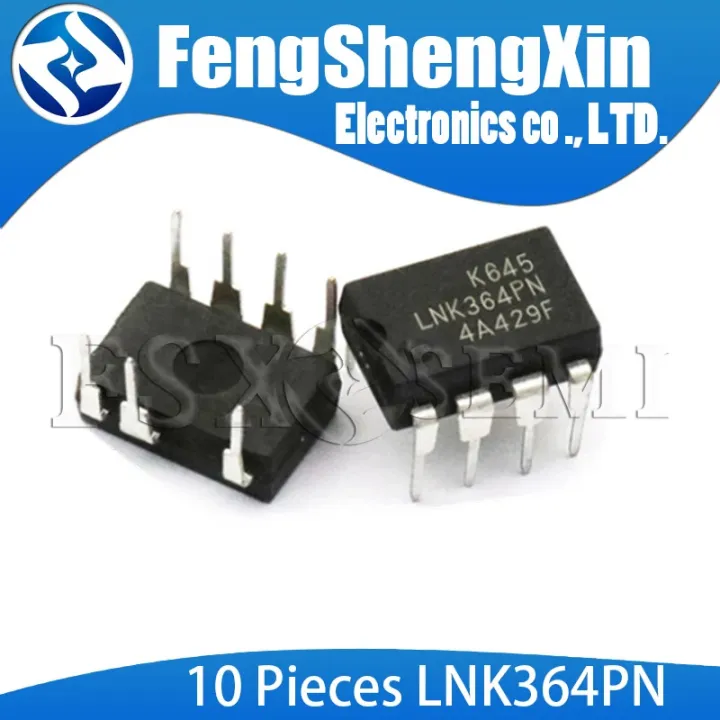 10pcs/lot LNK364PN DIP7 LNK364P DIP LNK364 364PN DIP-7 power supply ...