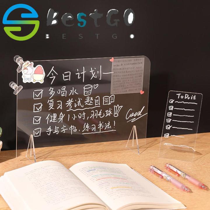 Desktop Transparent Acrylic Note Board Student Message Board Creative ... Desktop Transparent Acrylic Note Board Student Message Board Creative ...