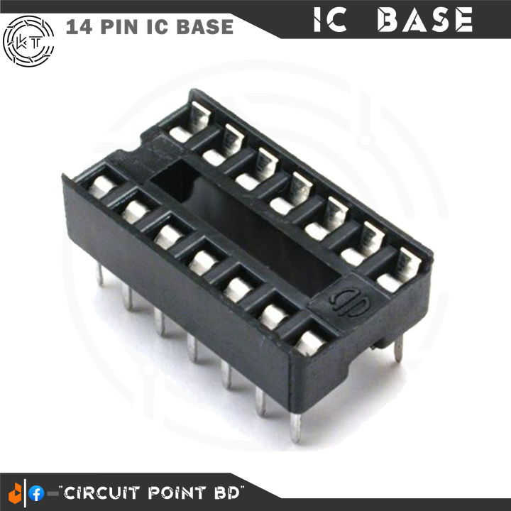 10Pcs 14 Pin IC Base Multy-Pin Low Cost PCB Mount, IC Socket, DIP IC ...