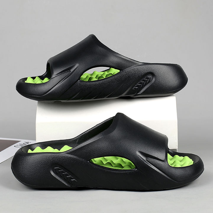 Fashion Men Massage Slippers Slides Indoor Outdoor Sandals Beach Casual ...