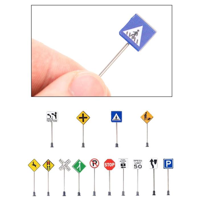 Railway Decoration 14 Piece 1/87 HO Scale Train Railway Scenery Set ...