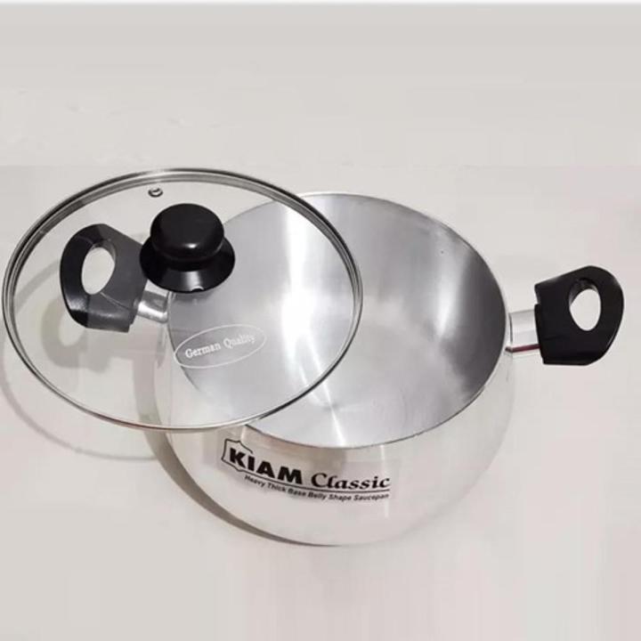 Cook Delicious Meals with KIAM Classic Belly Shape Saucepan - 30cm ...