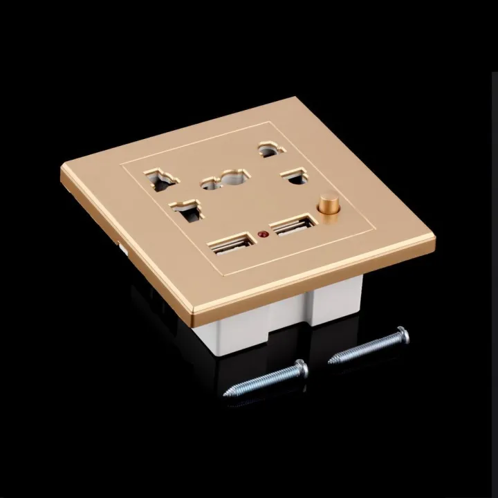 【3C VictoryEagle】Dual Electric Station Socket Power Outlet Panel Plate ...
