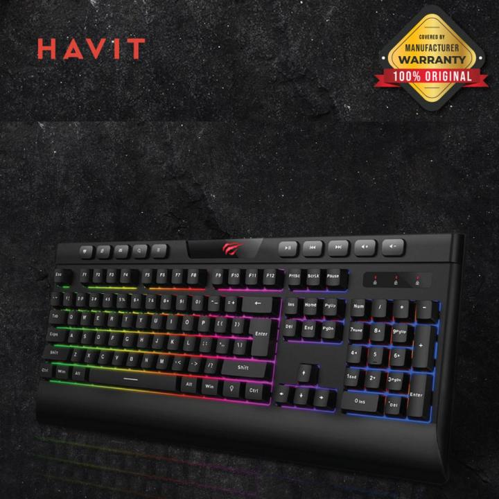 Havit KB487L USB Multi-Function Backlit Keyboard | Daraz.com.bd