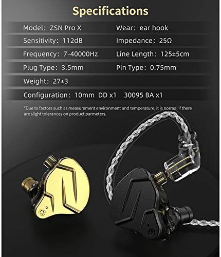 KZ ZSN PRO X 1BA+1DD KZ Hybrid Earphone | Daraz.com.bd