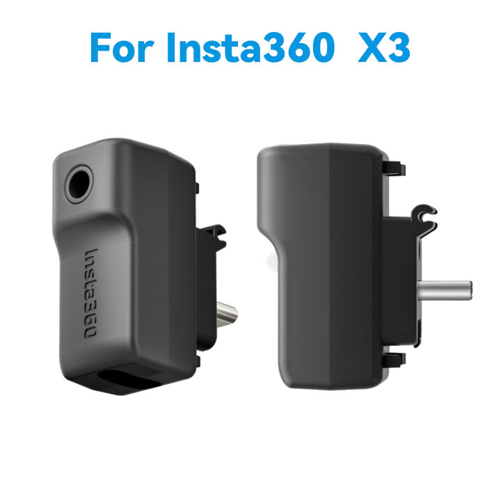 For Insta360 X3 Mic Adapter External Microphone Adapter Camera Type-C ...