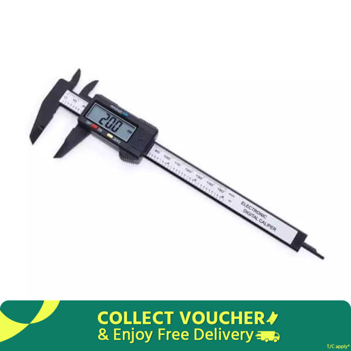 Electronic Digital Caliper 150 mm Plastic Slide Caliper 6 Inch | Daraz ...