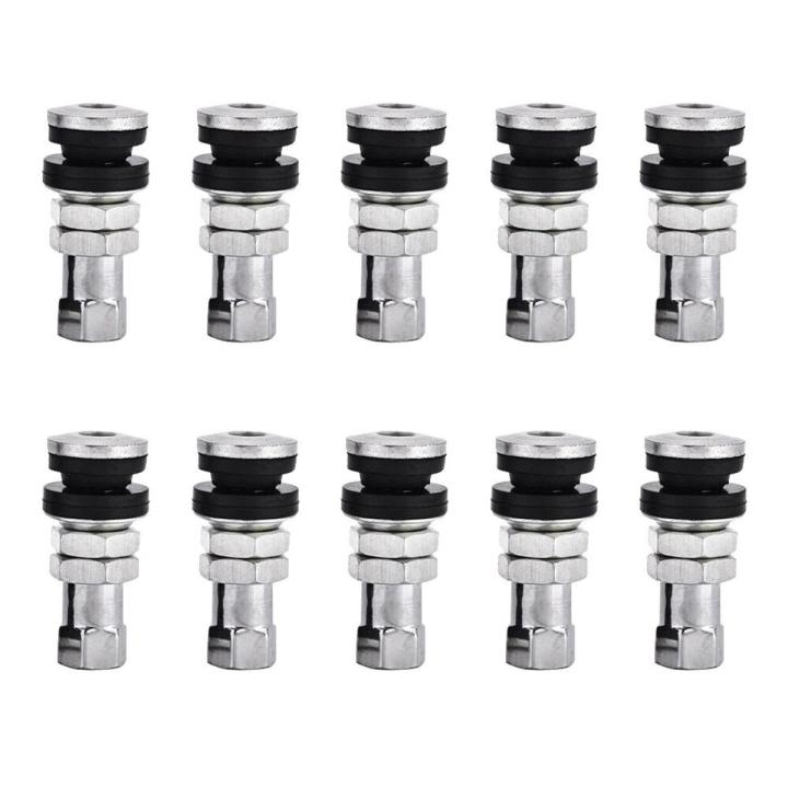 【VisioN Shop】10x Chrome Metal Stems In TR161 Metal Hot Rod Tuner Wheel ...