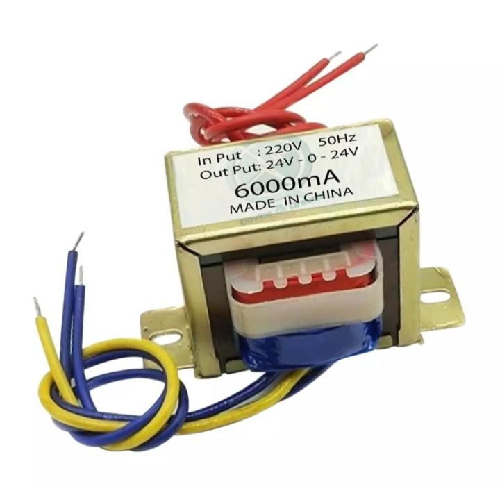 24V-0-24V 6A Power Transformer (Input: 220V/50Hz - Output: 24V-0-24V ...