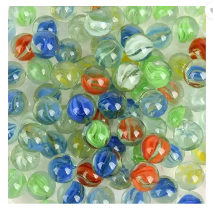 25 pices Marbles 8mm green Knicker glass balls decoration Fish Aquarium ...