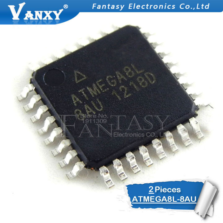 2PCS ATMEGA8L-8AU QFP ATMEGA8A-AU ATMEGA8L-AU ATMEGA8A ATMEL ATMEGA8L ATMEGA8-AU TQFP32 ...