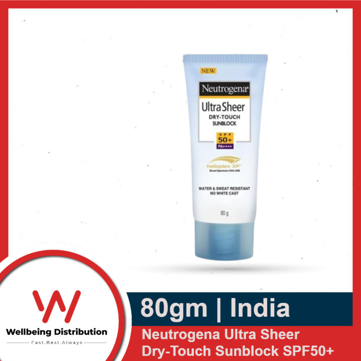 Neutrogena Sunblock Cream 80g Tube - Ultra Sheer Dry-Touch Sunblock SPF ...