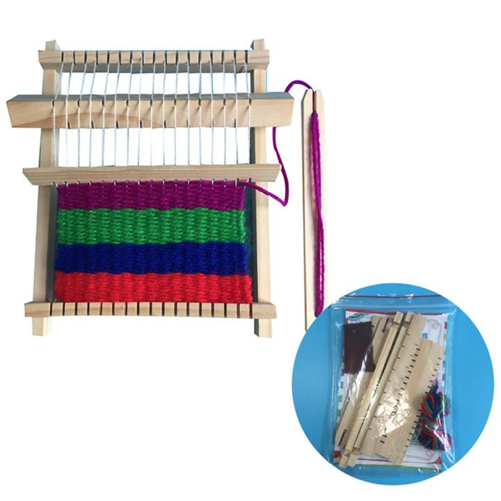 【Toy life hall】DIY Weaving Machine Loom Handicraft Development Kids ...