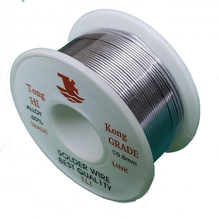 Soldering Lead 60% Alloy Welding Solder Wire Spool Reel 0.8mm DIY ...