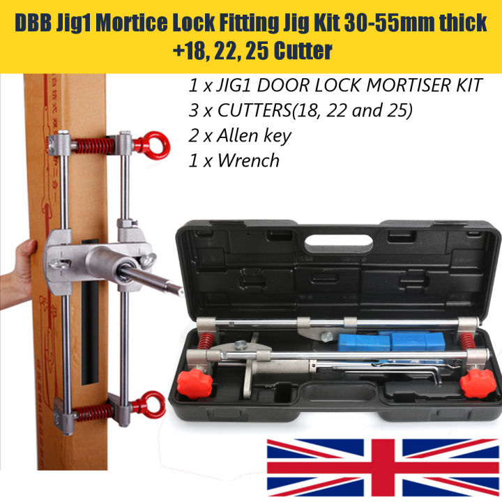 MORTICE LOCK Premium FITTING JIG DBB - JIG1 Tools DIY DOOR LOCK ...