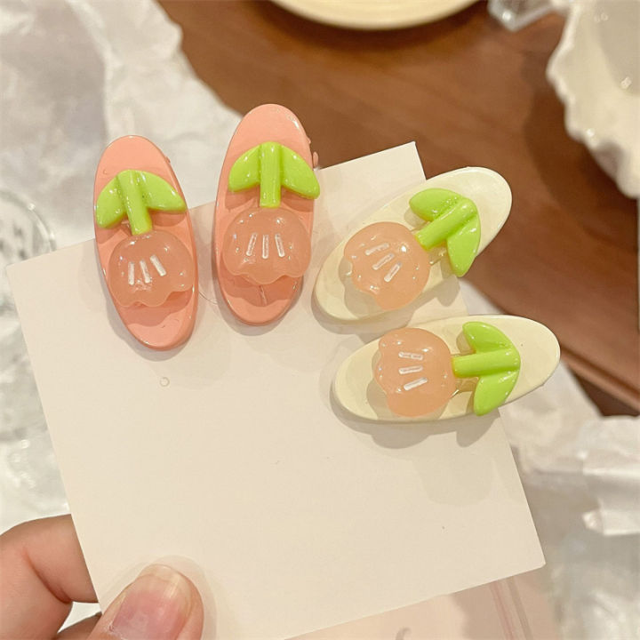 Tulip Flower Hair Clips For Women Girl Sweet Cute Side Bangs Clip ...