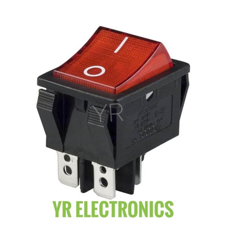 Power Switch On/Off, 15A 250V Ac 4 Pin With Power Indicator Light-2 Pcs ...