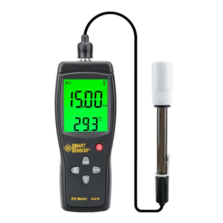 Smart Sensor AS218 Digital PH Meter 0.00 ~ 14.00pH Soil PH Tester PH ...