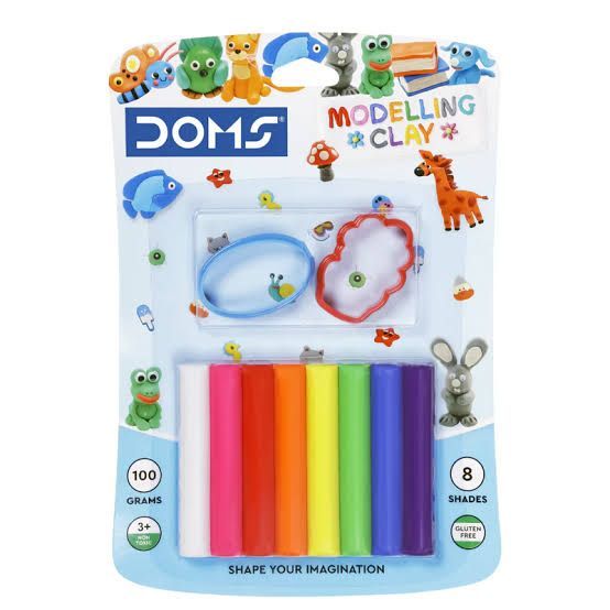 DOMS Modelling Clay Pack of 8(100 gm) packet | Daraz.com.bd