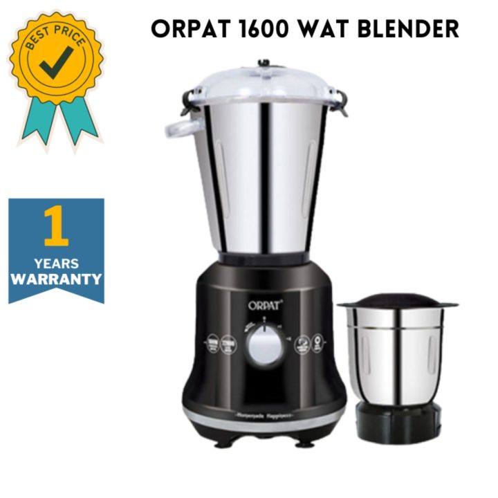 Orpat 1600-Watt 2-in-1 Jars Heavy Duty Kitchen Commercial Mixer Grinder ...