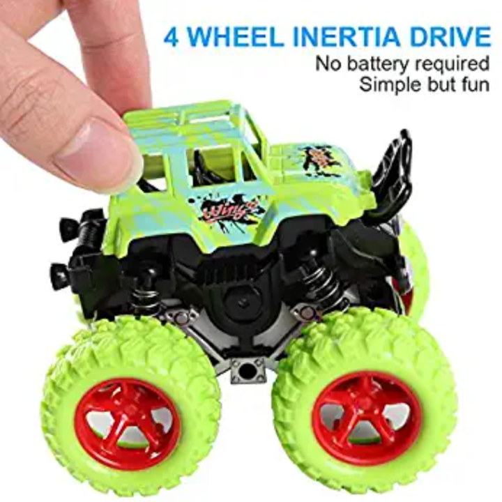 Khilona Craft Unbreakable Push and Go Toy 4 Wheel Friction Powered Mini ...