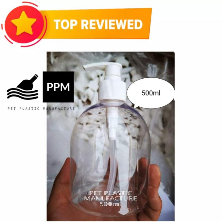Buy 1 Get 1 Free Pump Bottle 500Ml White Pump Plastic Bottle Travel ...
