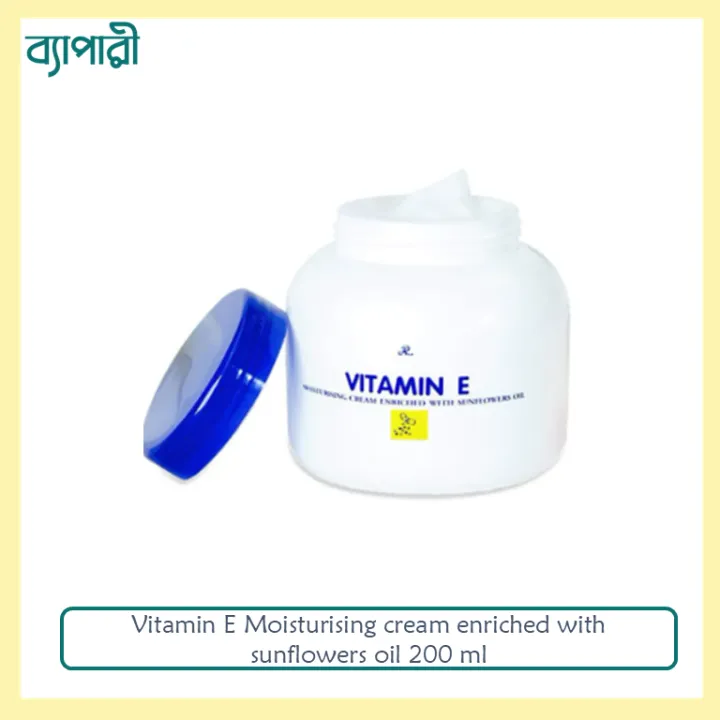Vitamin E Moisturising cream enriched with sunflowers oil 200 ml ...