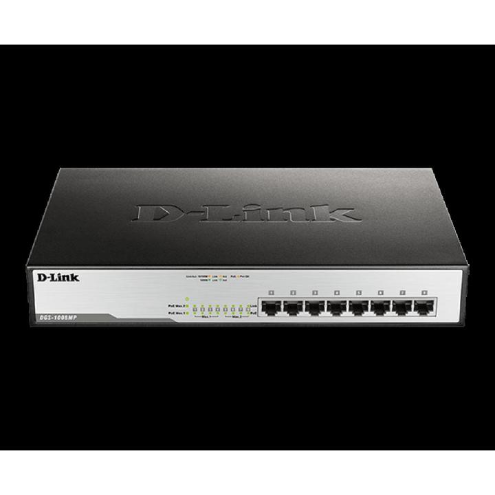 D-Link DGS-1008MP 8-Port Gigabit Switch with 4 PoE Ports | Daraz.com.bd