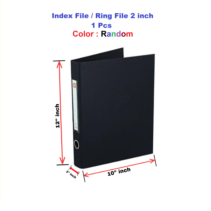 Index 2 Ring File A4 size / Ring File 2 inch Random Color 1 Pcs | Daraz ...