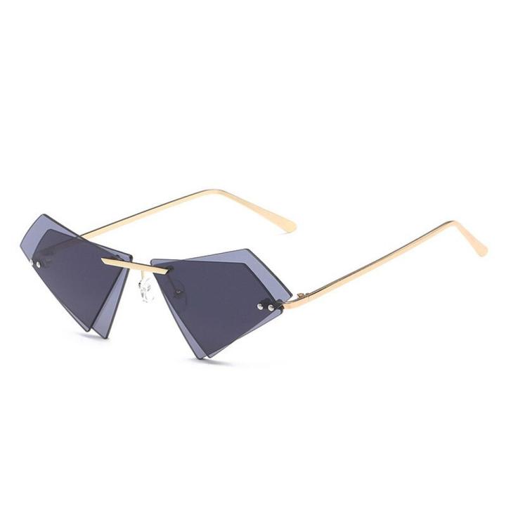【happy one】T1Zilead Fashion Trendy Triangle Shaped Sun Glasses Ocean ...