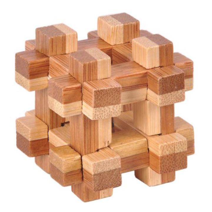 Educational Wooden Intelligence Puzzle Toy Game IQ Puzzle Brain Teaser ...
