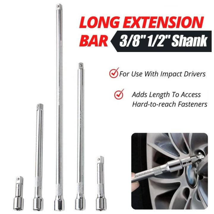 Durable 3/8" 1/2" Shank Drive Ratchet Socket Long Shaft Adjustment ...