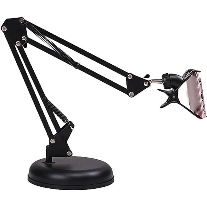 Overhead Phone Mount Stand Desktop Articulating Arm Phone Table Top ...