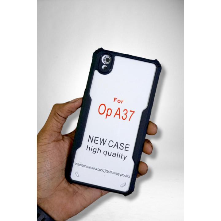 For Oppo A37 Edge-Reinforced Shockproof Cushion Back Clear Hybrid ...