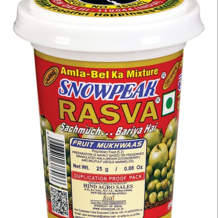 Snowpeak Rasva Fruit Mukhwaas - 100gm | Daraz.com.bd