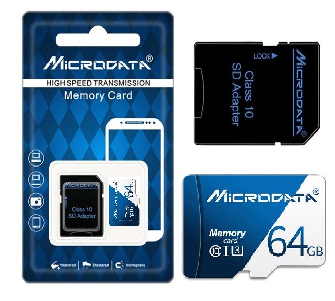 Micro Data High Speed 64 GB Micro SD Memory Card 100% Expansion Micro ...