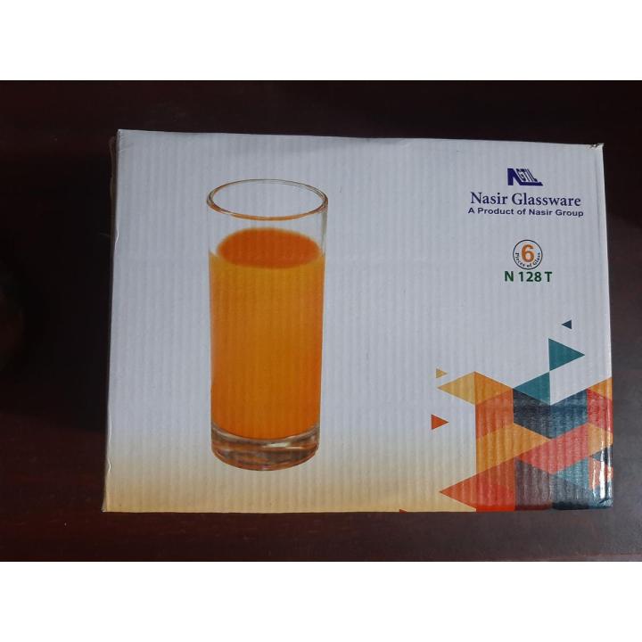 Nasir glassware 6pcs Glass Set Long N128 T | Daraz.com.bd
