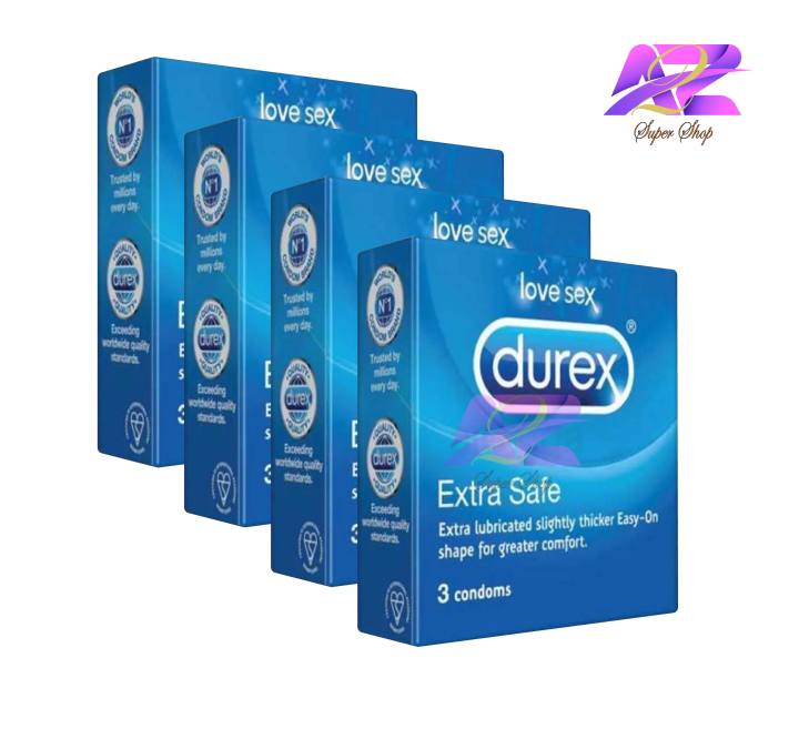 Durex - Extra Safe Condom - 4 Pack Combo - (3x4)=12pcs | Daraz.com.bd