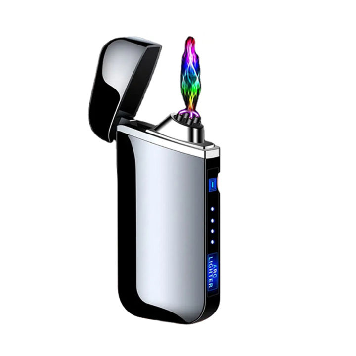 Fusion of Technology with the LED Rechargeable USB Double Arc Lighter ...