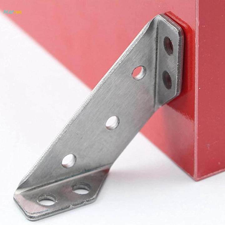 4x Stainless Steel Corner Joint, Furniture Corner Connector Fastener ...
