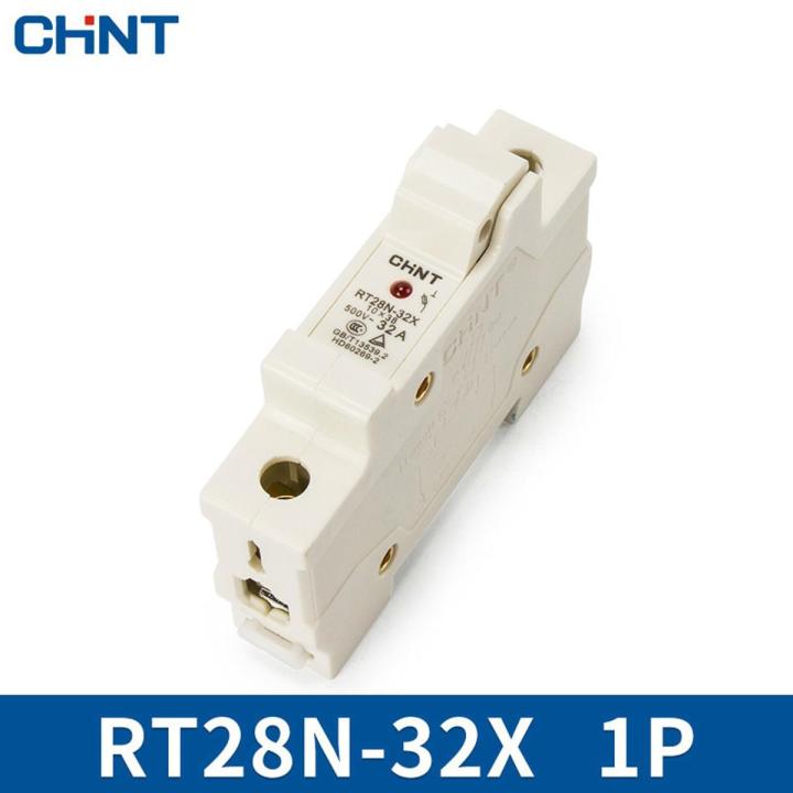 CHINT Cylinder Form Fuse Base RT28N-32X 1P Guide Type Bring Indicator ...