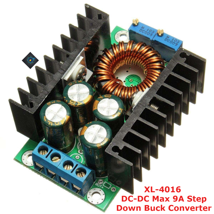 XL4016 DC-DC Max 9A Step Down Buck Converter 5-40V To 1.2-35V Adjustable Power Supply Module LED ...