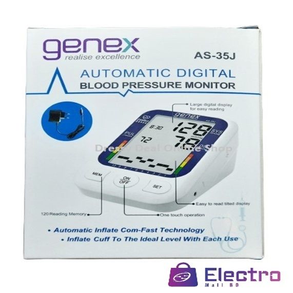 Genex Auto Digital Blood Pressure Monitor – Smart, Accurate & Reliable ...