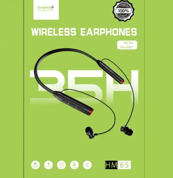 Surpass HM65 35 Hours Playtime Wireless Neckband | Daraz.com.bd