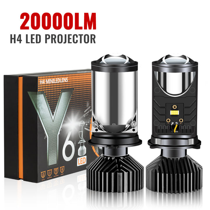 【Hottest Trends】 H4 LED Projector Headlight Y6 Projector Lens with Fan ...