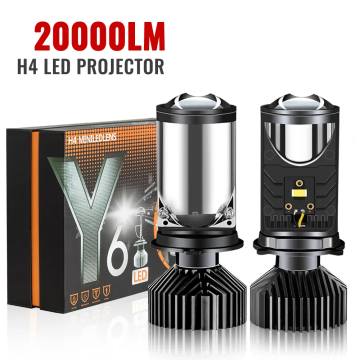 【Hottest Trends】 H4 LED Projector Headlight Y6 Projector Lens with Fan ...