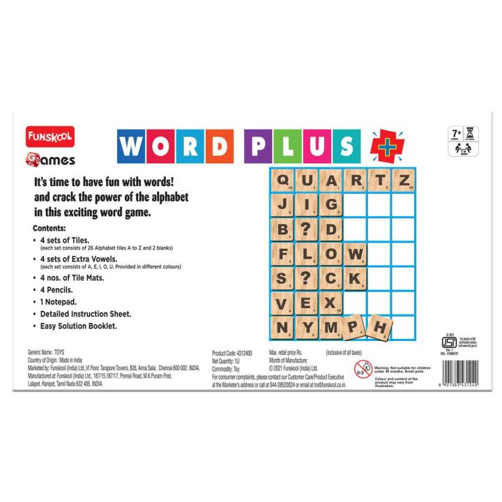 Funskool Games Word Plus | Daraz.com.bd