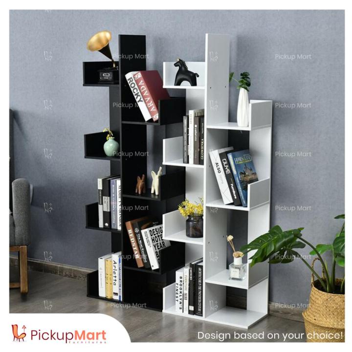 1 Pcs Laminated Board Book Shelf | Showpiece Rack | Living Room ...