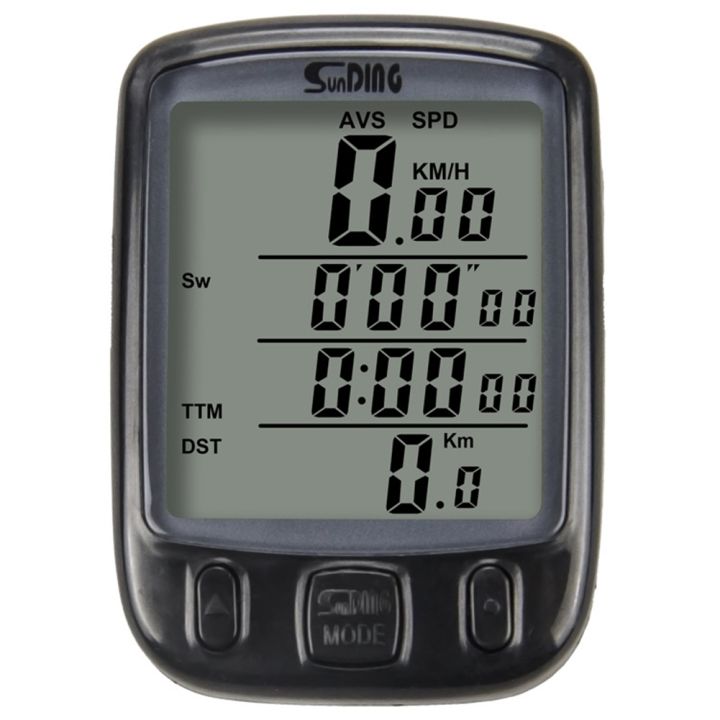 SD 563B Waterproof LCD Display Cycling Bike Bicycle Computer Odometer Speedometer with Green ...